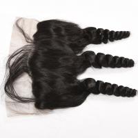 China 100% Pure Virgin Lace Frontal Closure With Bundles 13X4 Inch Free Part for sale