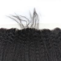 China Yaki Kinky Straight 13x4 Lace Closure 100% Remy Hair Extensions For Black Women for sale