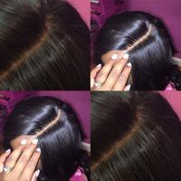 China Brazilian 100 Human Hair Lace Front Wigs With Baby Hair Black Color for sale