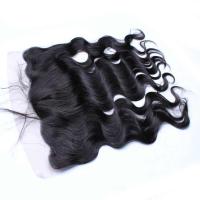 China Brazilian 100 Human Hair Lace Front Wigs With Baby Hair Black Color for sale