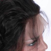 China Real Natural Wave 360 Lace Frontal Closure Hand Tied With Baby Hair for sale