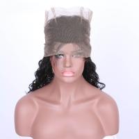 China Real Natural Wave 360 Lace Frontal Closure Hand Tied With Baby Hair for sale