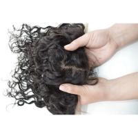 China Silk Base 13x4 Lace Closure Water Wave Natural Looking Hair Closures for sale