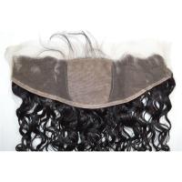 China Silk Base 13x4 Lace Closure Water Wave Natural Looking Hair Closures for sale