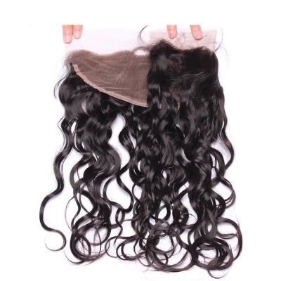 China Malaysian Free Part 13x4 Lace Closure No Tangle With Natural Hair Line for sale