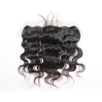 China Peruvian Body Wave 13x4 Lace Closure , Silk Base Lace Frontal Closure With Baby Hair for sale