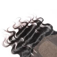 China Peruvian Body Wave 13x4 Lace Closure , Silk Base Lace Frontal Closure With Baby Hair for sale