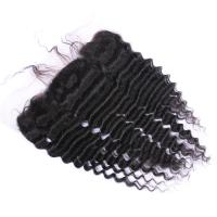 China Deep Wave Virgin Human Hair Lace Front Wigs 13x4 Curly Lace Frontal Closure for sale