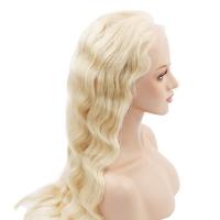 China Brazilian Glueless Full Lace Wigs , Blonde Human Hair Wigs 130% Density for sale