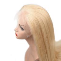 China Natural Straight #613 Glueless Full Lace Human Hair Wigs Tangle Free 14