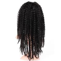 China Full Lace Curly Human Hair Wigs Medium Size For Black Women , 130% Density for sale