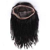China Full Lace Curly Human Hair Wigs Medium Size For Black Women , 130% Density for sale