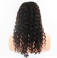 China 100% Real Glueless Full Lace Wigs Full Density Natural Color #1B for sale