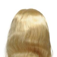 China Curly Glueless Human Hair Lace Front Wigs #613 Color With 130% Density for sale
