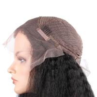 China Raw Virgin Hair Front Lace Human Hair Wigs Yaki Kinky Straight Smooth And Luster for sale