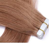 China 100 Human Hair Tape In Extensions , Tape Weft Hair Extensions No Shedding for sale