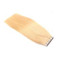China Colored PU Tape Hair Extensions Double Drawn Weft Real Hair Tape In Extensions for sale