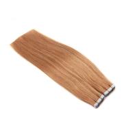 China Colored PU Tape Hair Extensions Double Drawn Weft Real Hair Tape In Extensions for sale
