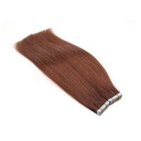 China Colored PU Tape Hair Extensions Double Drawn Weft Real Hair Tape In Extensions for sale