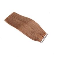 China Colored PU Tape Hair Extensions Double Drawn Weft Real Hair Tape In Extensions for sale
