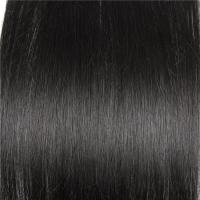 China Color #1 Black Hair Clip In Human Hair Thick 7 Pieces 14 Clips Brazilian Human Hair Extension for sale