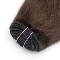 China Dark Brown Color #2 Brazilian Human Hair Clip In Hair Extensions Cuticle Aligned 8pcs 120 Gram for sale