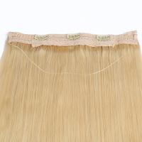 China Durable Blonde #613 Color Halos Flip In Hair Extension Silky Straight 100% Human Hair Material for sale