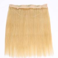 China Durable Blonde #613 Color Halos Flip In Hair Extension Silky Straight 100% Human Hair Material for sale