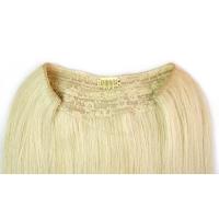 China Brazilian Virgin Human Hair One Piece Halo Flip In Hair Extension #613 Blonde Color 120Gram for sale