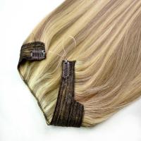 China Highlighted Color Clip In Hair Extensions Remy Human Hair With Silky Straight for sale