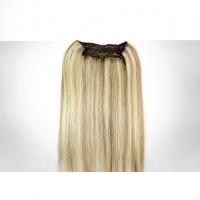 China Highlighted Color Clip In Hair Extensions Remy Human Hair With Silky Straight for sale