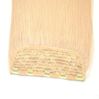 China One Piece Long Clip In Hair Extensions Human Hair 100 Gram Full Color for sale