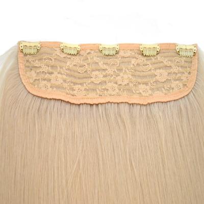 China One Piece Long Clip In Hair Extensions Human Hair 100 Gram Full Color for sale