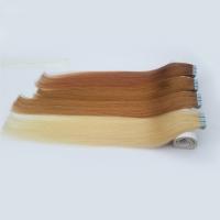 China Brown Skin Weft PU Tape Hair Extensions Silky Straight For Women for sale