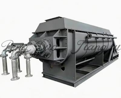 China Industrial Hollow Paddle Dryer Featuring Wedge Shaped Paddle for Enhanced Heat Transfer and Drying of Sludge and Chemicals for sale