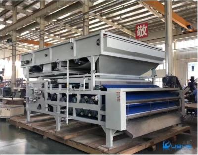 China Stainless Steel Belt Filter Press Sludge Dewatering Machine DTE3-2500 Three Filter Belt Heavy Duty for sale