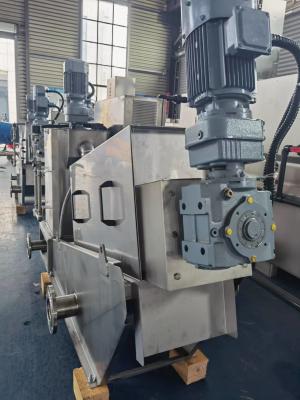 China Continuous Screw Press Sludge Dewatering Machine 2000-50000 mg/L Capacity for sale