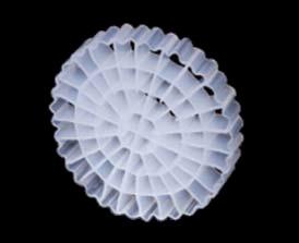 China Biodegradable ISO White HDPE MBBR Biofilm Media 5mm for Wastewater Treatment for sale
