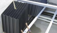 China Black PVC PP Lamella Tube Settler Molding Size 1000x1000x866 for Water Treatment for sale