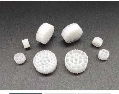 China HDPE MBBR Biofilm Carrier for Wastewater Treatment Void Ratio >95% Specific Gravity 0.96g/cm³ for sale