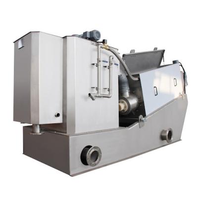China Multi Disc Screw Press 230-6900kg Stainless Steel PLC Dewatering Machine for sale