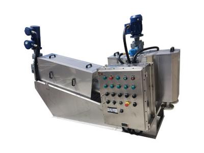China Multi Disc Screw Press Dewatering Machine PLC Control 230-6900kg Stainless Steel for sale