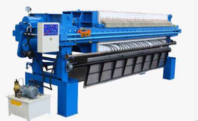 China Stainless Steel Hydraulic Chamber Filter Press 630mm Recessed Plate Center Inlet Sludge Dewatering for sale
