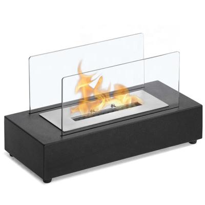 China Indoor Outdoor Portable Table Top Fire Pit Modern Bio Ethanol Table Fireplace for sale