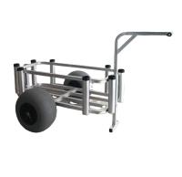 China Customized Size Camping Beach Trolley Beach Fishing Carts With Balloon Wheels for sale
