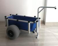 China Customized Size Camping Beach Trolley Beach Fishing Carts With Balloon Wheels for sale