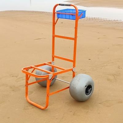 China ODM Aluminum Beach Hand Trolley Cart Folding Trailer Beach Trolley Cart for sale