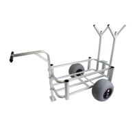 China 122x45cm Easy Carry Aluminum Fish Cart Sand Beach Cart Customized Logos for sale