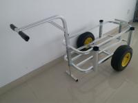 China 90x40cm Aluminum Frame Beach Wagon Aluminum Beach Cart With Balloon Wheels for sale