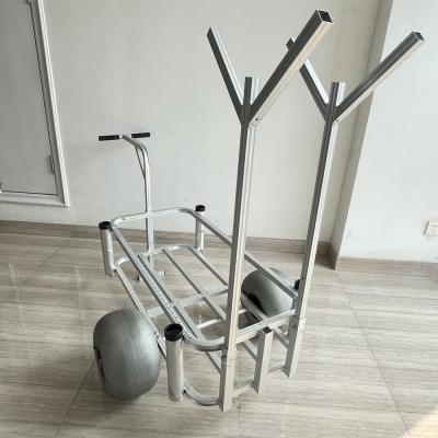 China Platform Structure Balloon Tires Beach Trolley Cart Outdoor Camping Wagon Cart for sale